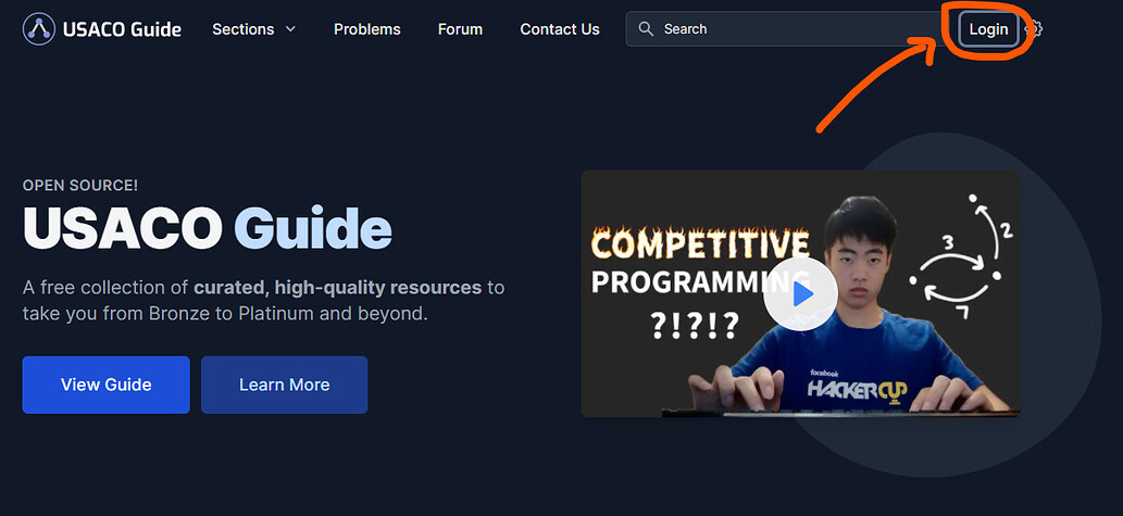 Unable To Login To Usacoguide Usaco Forum 