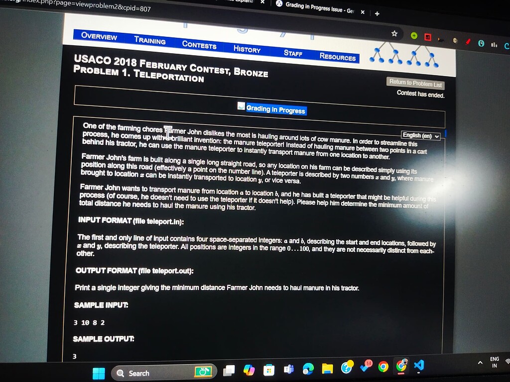 Grading in Progress Issue - General Questions - USACO Forum