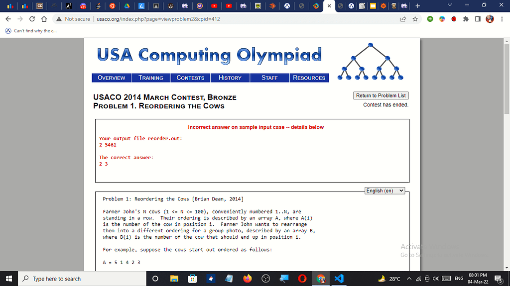 Reordering the Cows - General Questions - USACO Forum